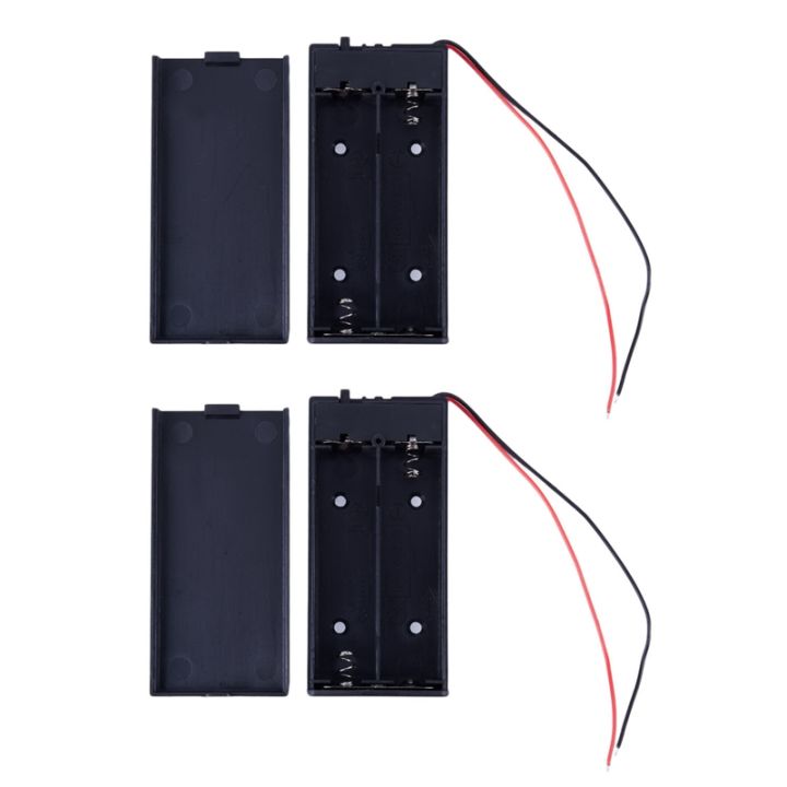 2X 3.7V 2x 18650 Battery Holder Connector Storage Case Box ON/OFF ...