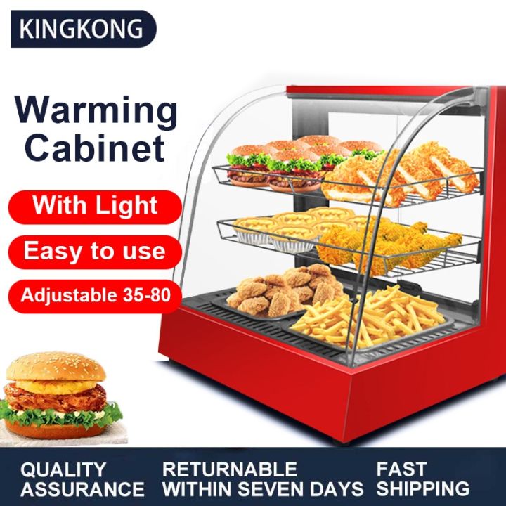 Kingkong store heavy-duty heat preservation food display cabinet ...
