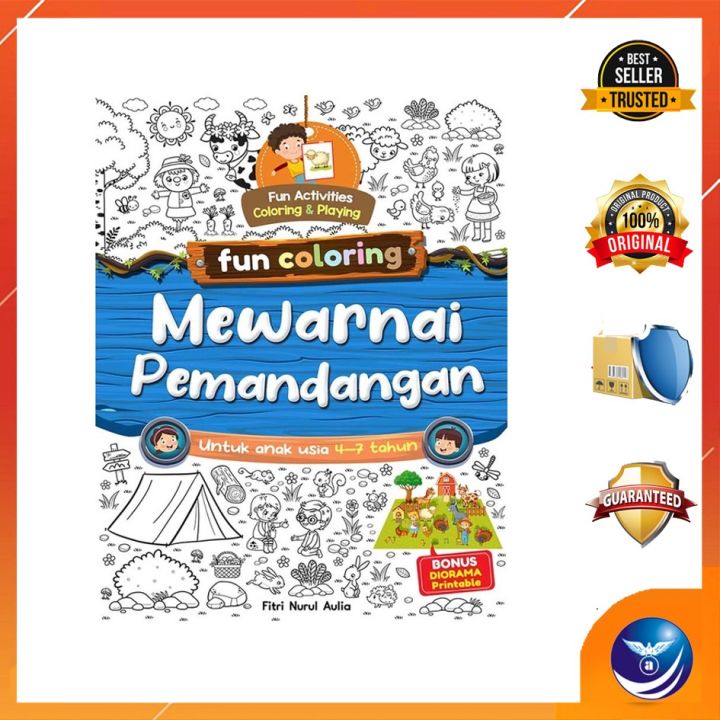 FUN COLORING : MEWARNAI PEMANDANGAN (BONUS DIORAMA) | Lazada Indonesia