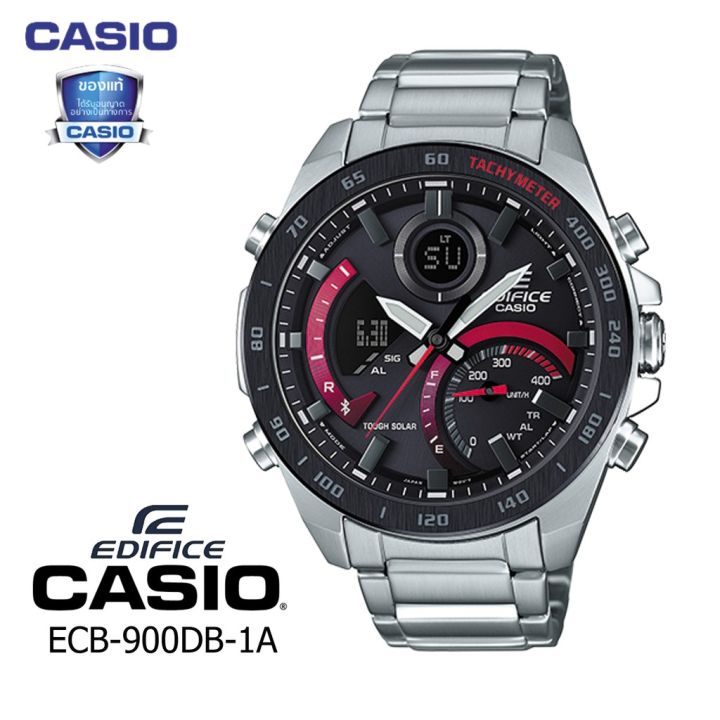 ECB-900TR Casio EDIIFICE นาฬิกาข้อมือ สายสเตนเลสสตีล กันน้ำลึก 100 เมตร ...