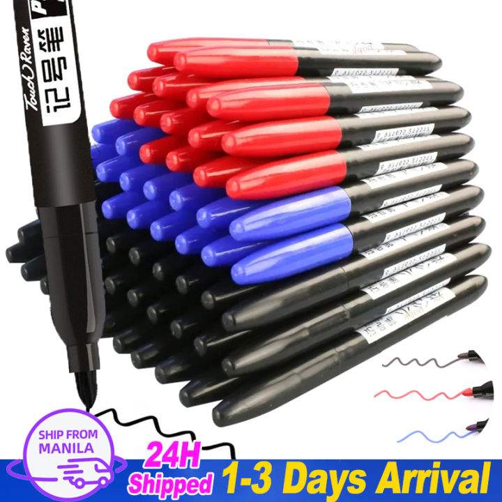1.5mm Fiber Fine Point Marker Pen Waterproof Quick-drying Black ...
