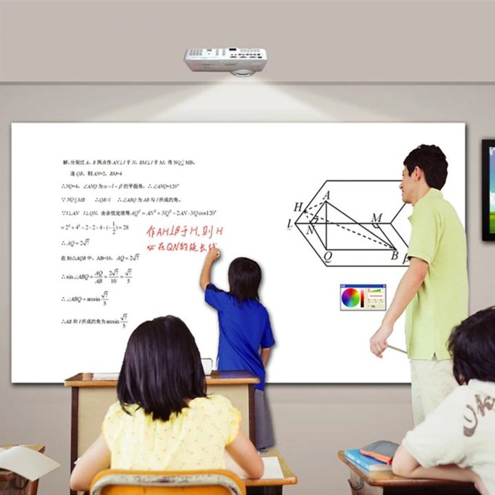 220 Inches HD Interactive Smart Classroom Board Electric Wall Mount ...