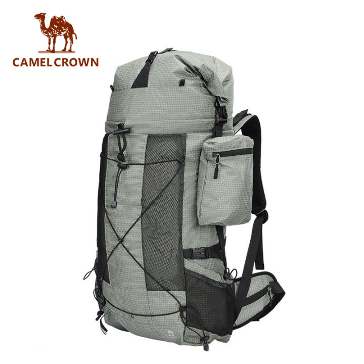 CAMELCROWN กระเป๋าเป้สะพายหลังกลางแจ้ง40L กีฬาความจุขนาดใหญ่กระเป๋าเดินทางปีนเขาน้ำหนักเบา ...