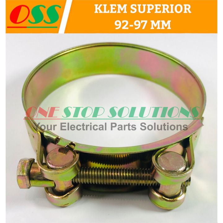 KLEM SUPERIOR ATAU CLAMP SUPERIOR ATAU HEAVY DUTY HOSE CLAMP 92-97 MM ...
