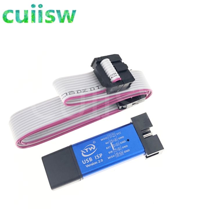 ใหม่1ชิ้น Usb Isp โปรแกรมเมอร์สำหรับ Atmel Avr Atmega Attiny 51คณะ 8915