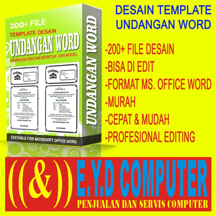 DESAIN UNDANGAN WORD KOLEKSI TEMPLATE DESIGN GRAFIS MS.WORD USAHA ...
