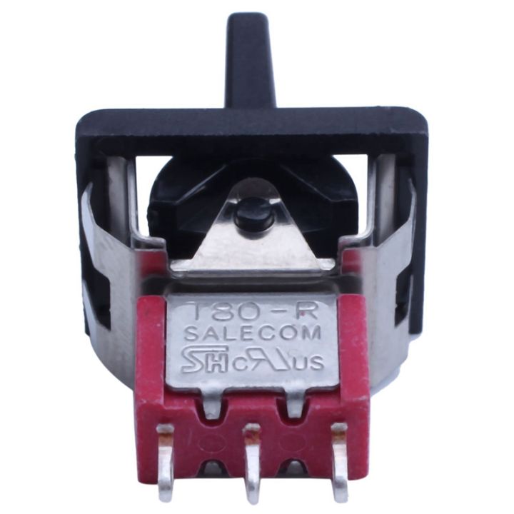 6X AC 250V/3A 125V/5A Momentary SPDT 3 Positions Toggle Switch T80-R ...