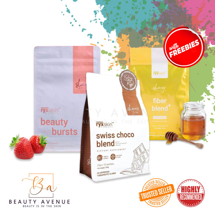 [VARIATION] Ryx Skin Beauty Drinks Swiss Choco, Beauty Bursts and Fiber ...