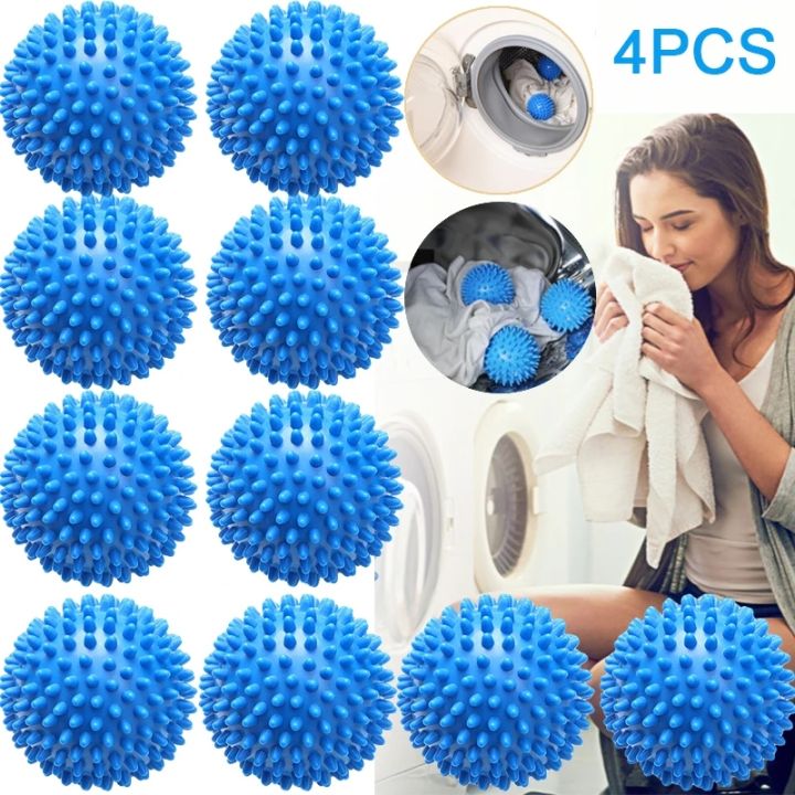 4pcs Dryer Ball Reusable Laundry Balls Washing Machine Softener Ball ... 4pcs Dryer Ball Reusable Laundry Balls Washing Machine Softener Ball ...