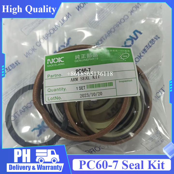 PC60-7 Arm Boom Bucket Cylinder Seal Kit for Komatsu Excavator Repair ...