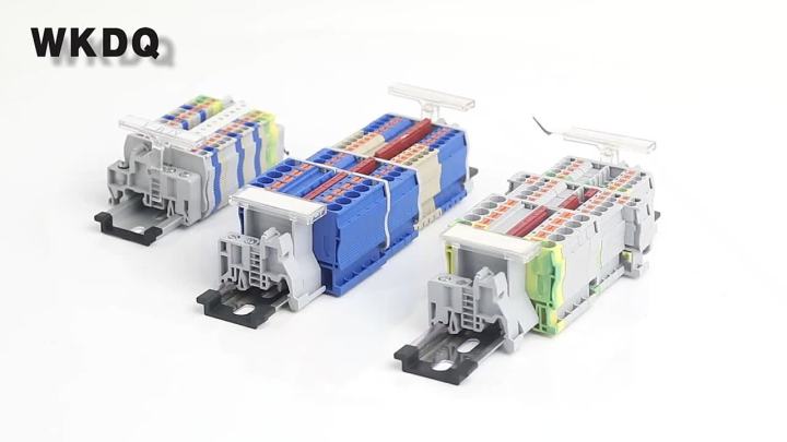 [Sunbird]100Pcs PT2.5 Push-In Spring Feed-Through Strip Plug PT-2.5 Wire Electrical Connector ...