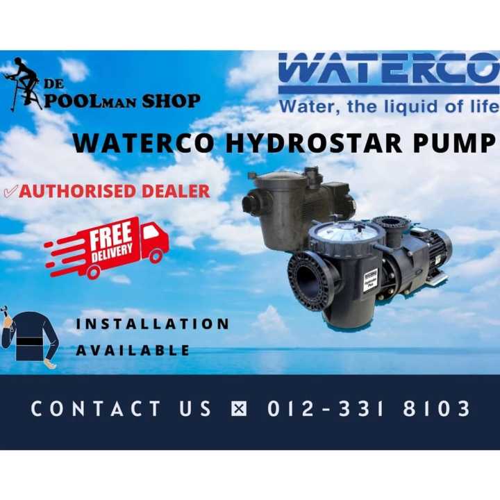 Waterco Pool Pump HydroStar MK4 400 3 Phase 80mm/3" (4hp) | Lazada