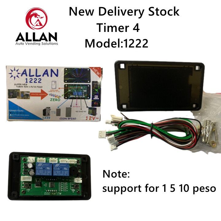 ALLAN 1222 Timer 4digit Support 1510 Piso Pisowifi Piso Wifi Pisonet ...