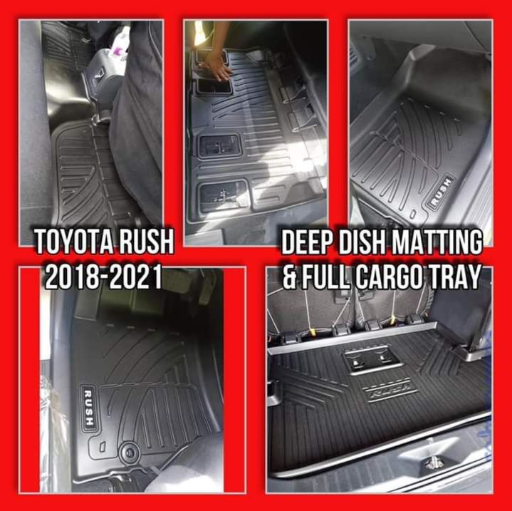 Toyota Rush 2018-2023 Deep Dish Matting with Full Cargo tray | Lazada PH