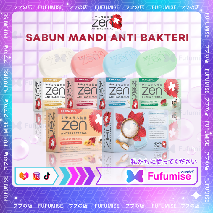 ZEN Antibacterial Body Soap besar kecil | Sabun Mandi Batang Zen Anti ...