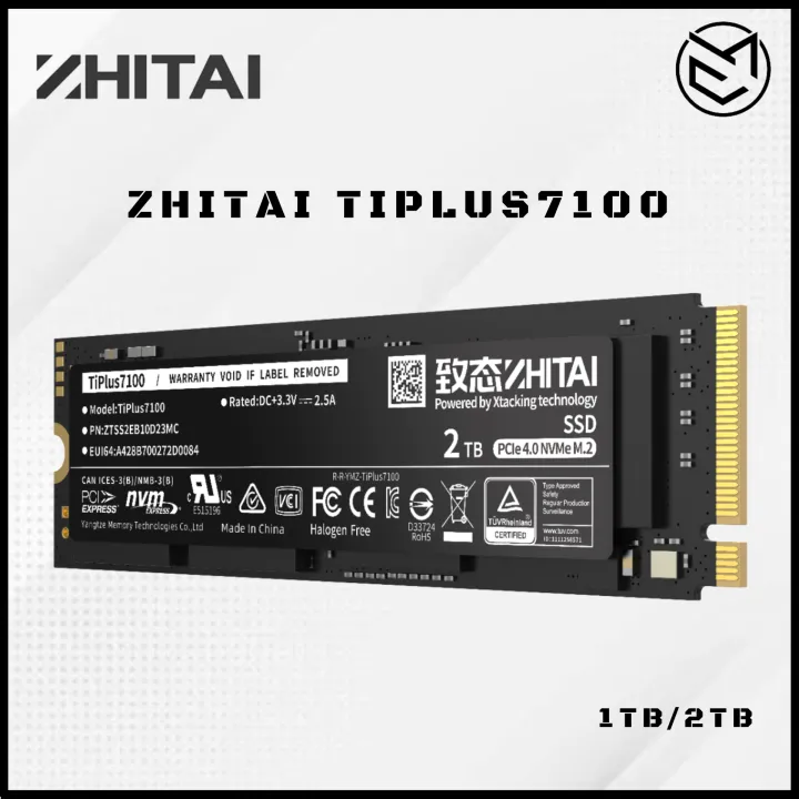 Zhitai TiPlus7100 1TB/2TB PCIe 4.0 NVMe M.2 SSD | Lazada PH