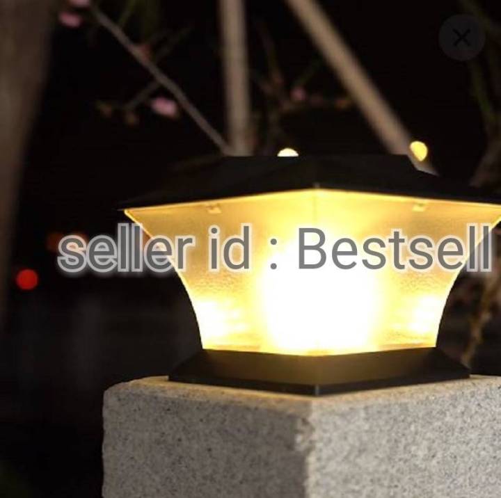 Lampu pilar pagar tembok model kotak 18 led 18 led KUNING /PUTIH terang ...