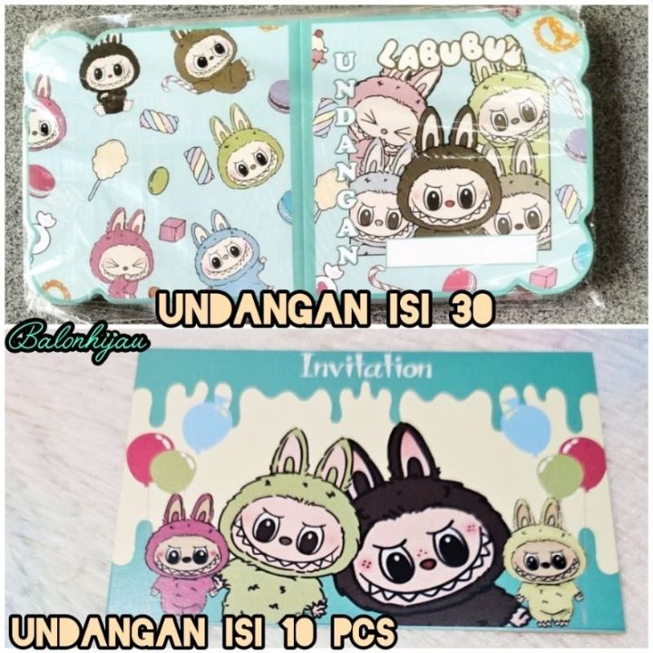 UNDANGAN ULANG TAHUN LABUBU / HAPPY BIRTHDAY INVITATION LABUBU | Lazada Indonesia