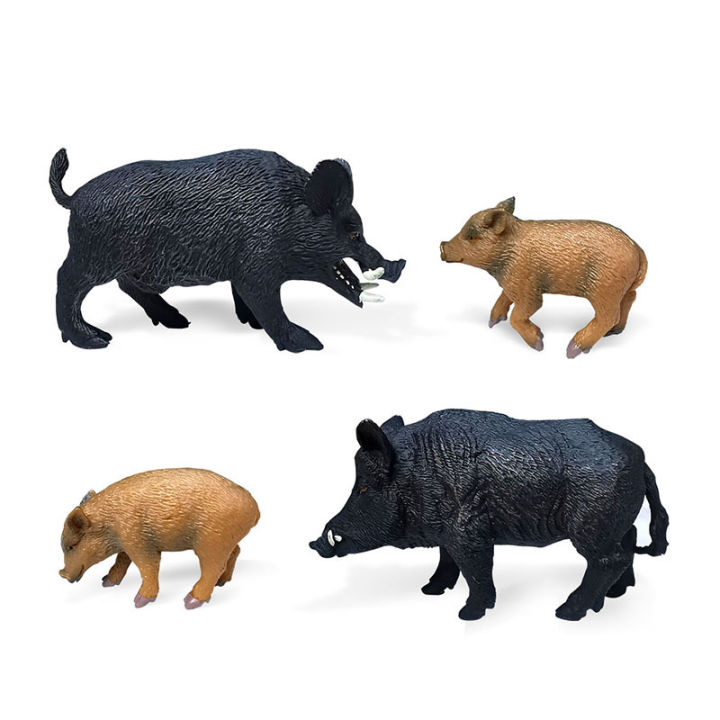 ♞In Stock Wholesale♞New Simulation Wild Boar Animal Model Set Solid ...