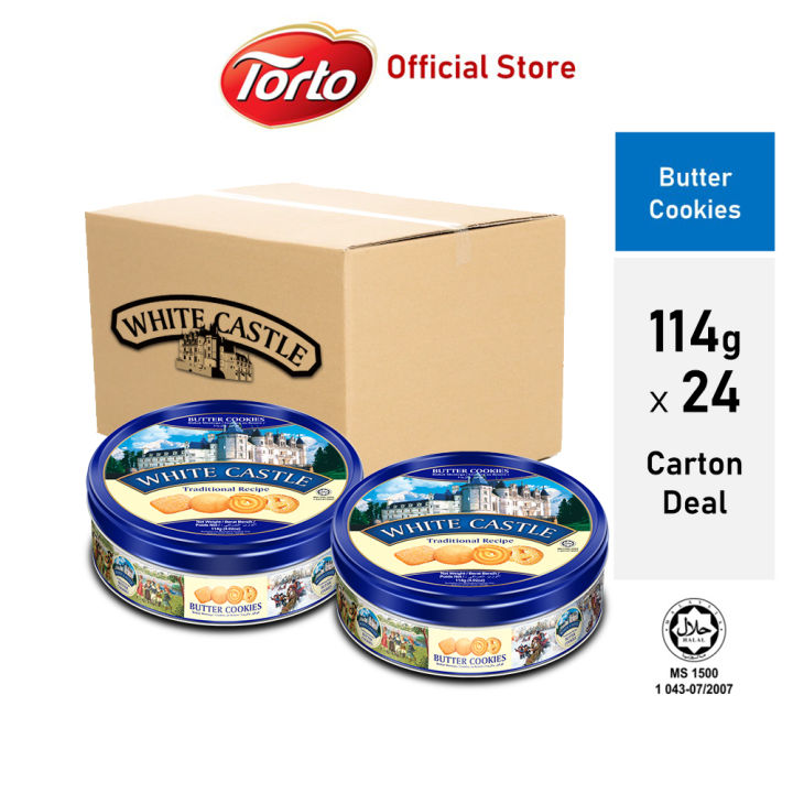 White Castle Butter Cookies Carton Deal (x 24 tins) - Wedding Door Gift Halal JAKIM Certified ...