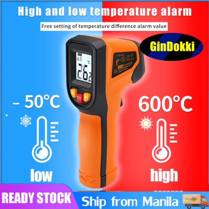 Infrared Thermometer Digital IR Laser Thermometer Temperature Gun High ...