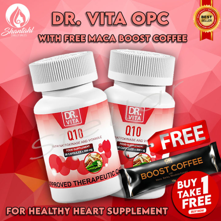 FREE SACHET + BUY 1 TAKE 1! Authentic Dr. Vita Q10 with Nattokinase and Vitamin E for Healthy ...