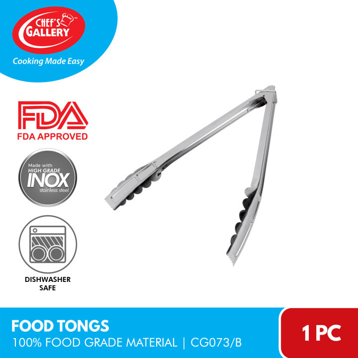 Chef's Gallery Food Tongs | 100% Food Grade Material | Multi-Purpose ...
