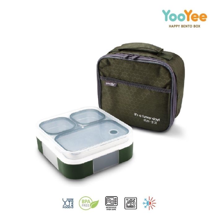 Yooyee Kotak Makan Stainless 3 sekat (item 635) | Lazada Indonesia