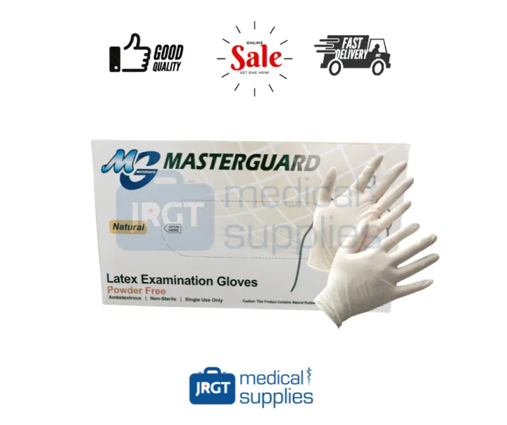 Masterguard Powder-Free Latex Disposable Examination/Surgical Gloves ...