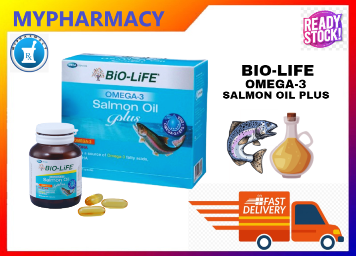 BIO-LIFE OMEGA 3 SALMON OIL PLUS 30'S X 2 | Lazada