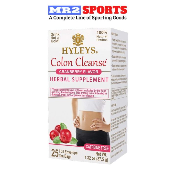 Hyleys Colon Cleanse Tea 25 Sachets - Cranberry Flavor | Lazada PH