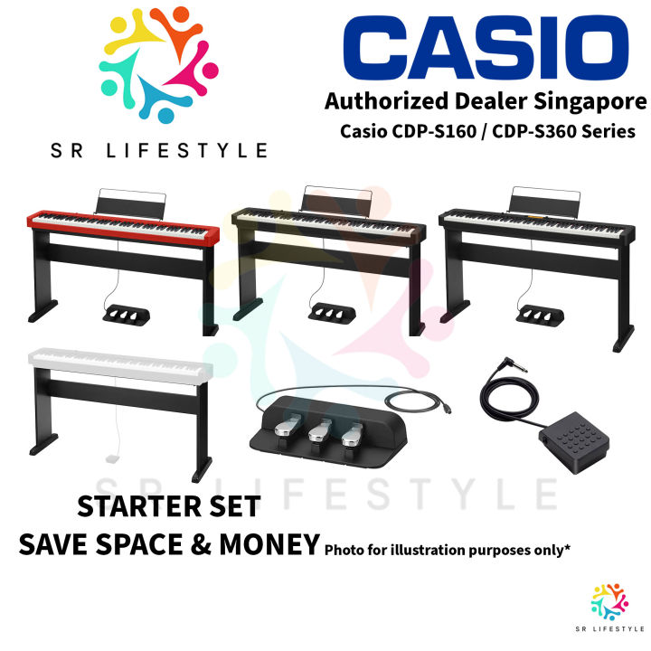 Casio CDP-S160 CDP-S360 CDP Series Digital Piano 3 Pedals Wooden Stand ...