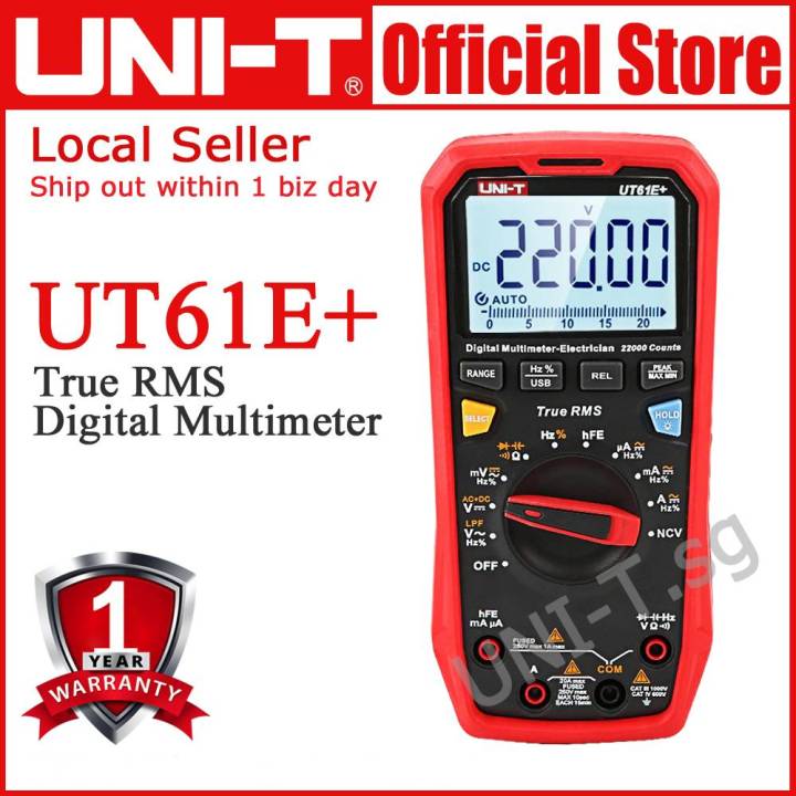 UNI-T UT61D+ UT61E+ True RMS Digital Multimeter | Lazada Singapore