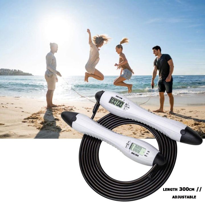 High quality digital skipping rope for sports, adjustable wire counting ... High quality digital skipping rope for sports, adjustable wire counting ...