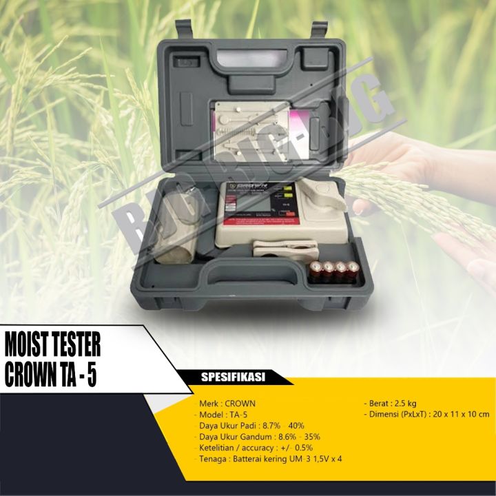 ALAT TES KADAR AIR PADI - GANDUM CROWN TA 5 | Lazada Indonesia