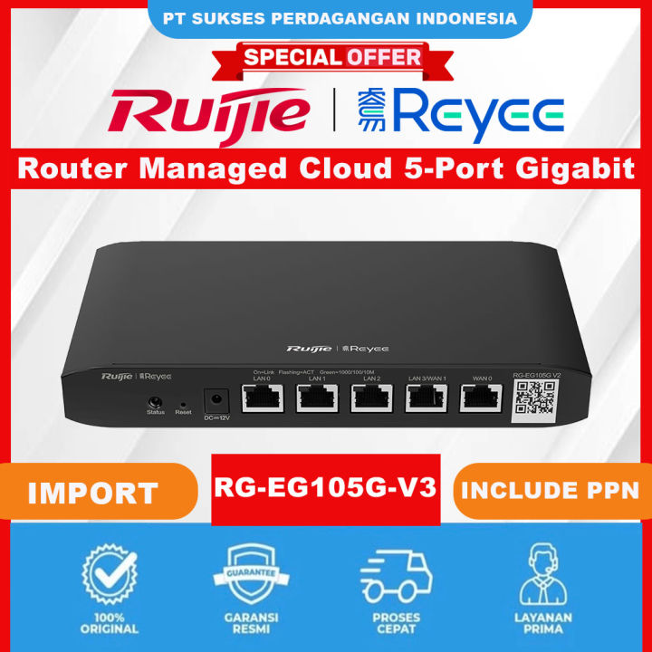 RUIJIE REYEE RG-EG105G-V3 Cloud Managed Router | Lazada Indonesia