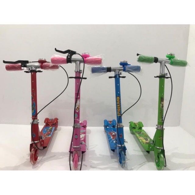 SCOOTER OTOPET BESI ANAK KARAKTER BONUS +BELL+REM TANGAN - ELSAND STORE ...