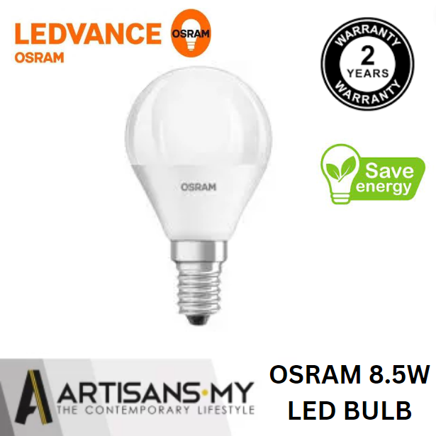 [SUPER DEAL] OSRAM (LEDVANCE) 8.5W LED Value Classic A 60 LED Bulb 8.5W E27 220-240V with 2 ...