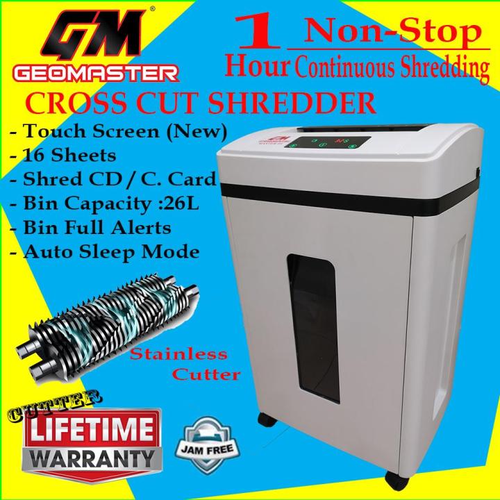 MASTER III CROSS CUT HEAVY DUTY PAPER SHREDDER STRONG CUTTER - GRAND ...