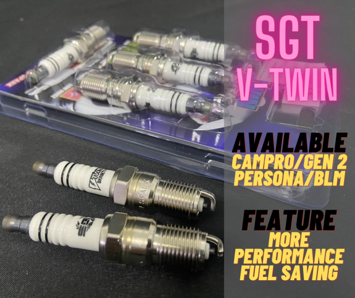 SGT V TWIN SPARK PLUG BKR6ETY Code : G6Y 4pcs Campro Engine Gen-2 ...