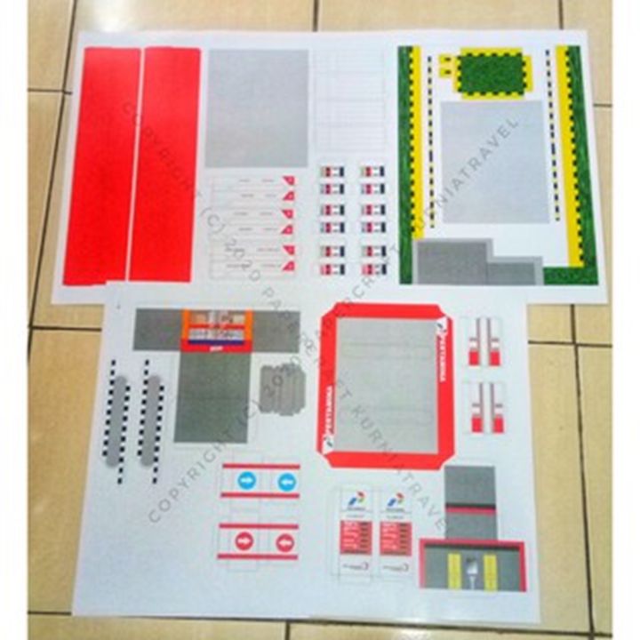 Pola Papercraft SPBU Pertamina Tipe 3 | Lazada Indonesia