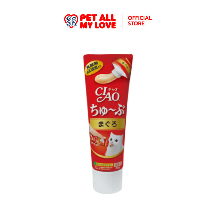 Ciao ชูหรุ ทูป ครีมแมวเลีย สูตรปลาทูน่า 80g | Lazada.co.th