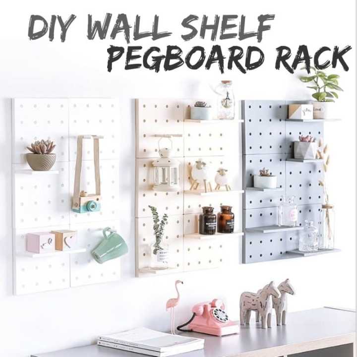 [M'sia] DIY Pegboard Multipurpose Hardboard Papan Dinding Hiasan Hole ...