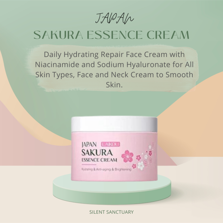AUTHENTIC Japan Sakura Essence Cream Hydrating Brightening Anti Aging ...