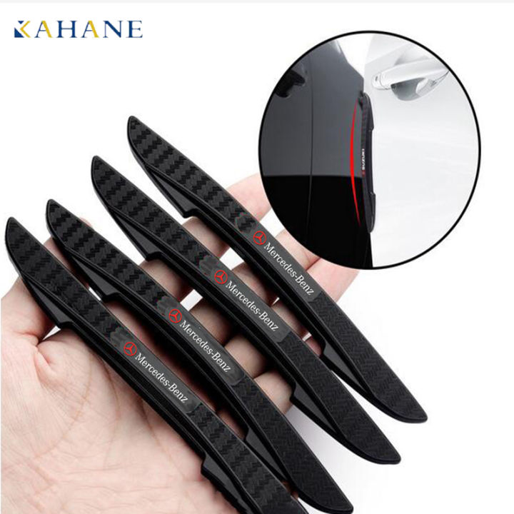 4Pcs Soft Rubber Car Door Side Edge Anti Collision Stripe Guard Bumper ...