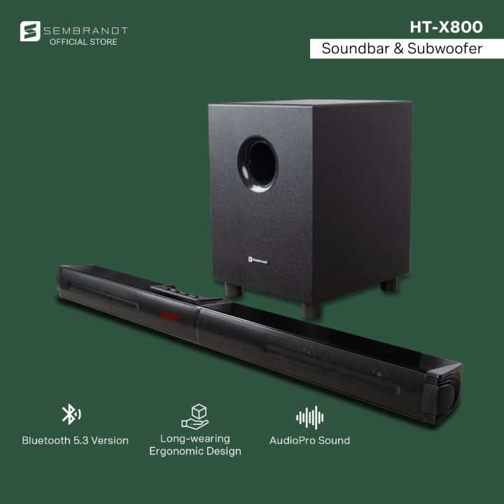 Sembrandt HT-X800 Soundbar with Subwoofer | Lazada PH