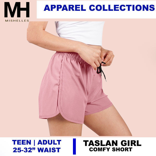 Plain Taslan Girl Short for Girl Ladies Teen Adult Kids Short Pambahay ...