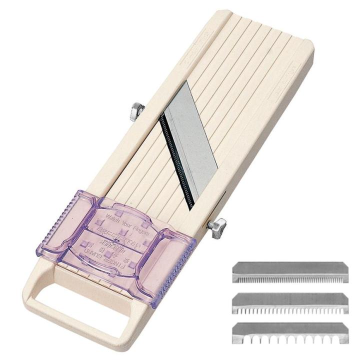[Japan] Benriner Mandolin Slicer with 3 Interchangeable Blades and ...