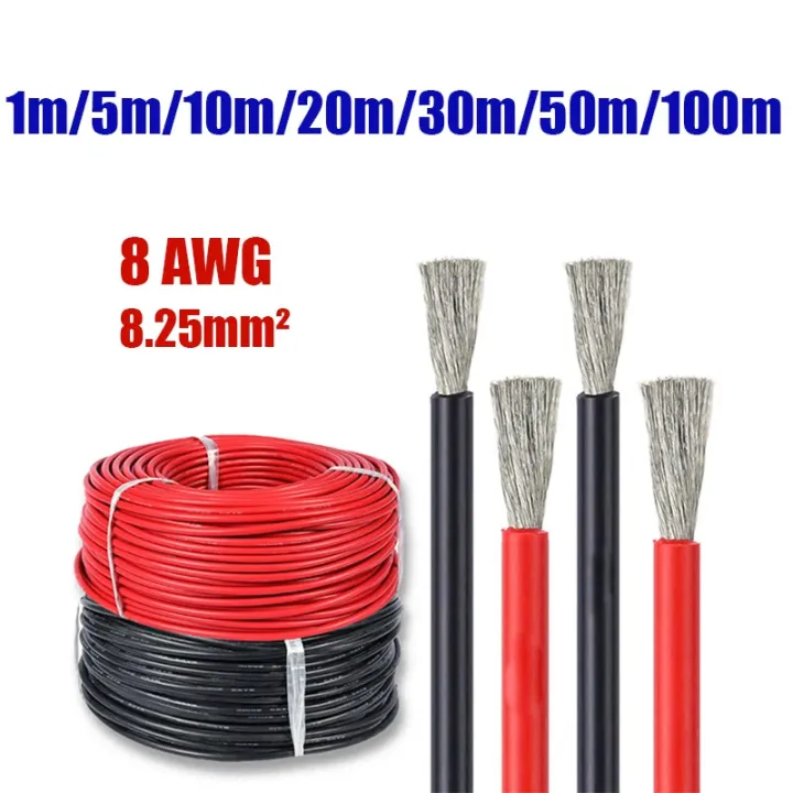 8 AWG Heat Resistant Wire 8awg Flexible Silicone Cable Extension ...