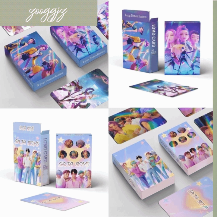 ZOOGGJZ 30PCS Anime Movie Kpop Demon Hunters Photocards Derpy Tiger ...